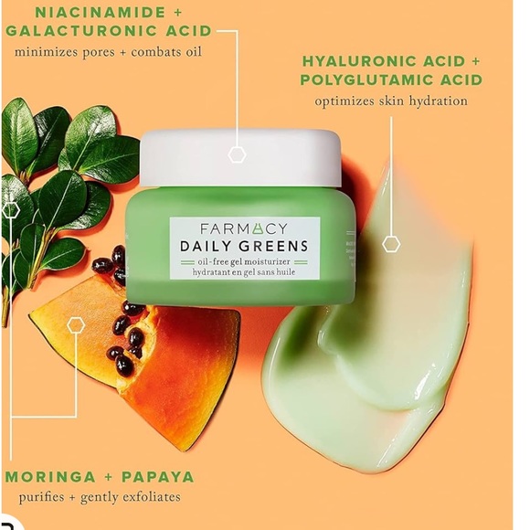 Farmacy | Skincare | Farmacy Daily Greens Oil Free Gel Face Moisturizer ...